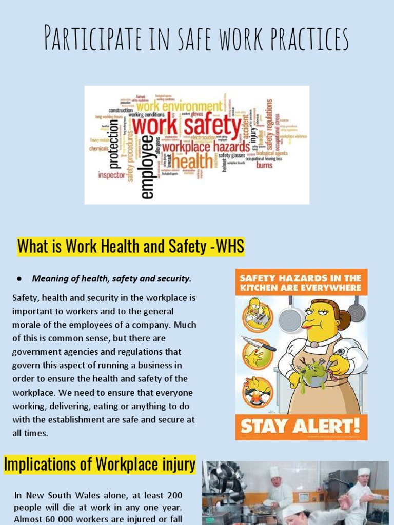 Participate in Safe Work Practices Term 2 1 | Download Free PDF ...