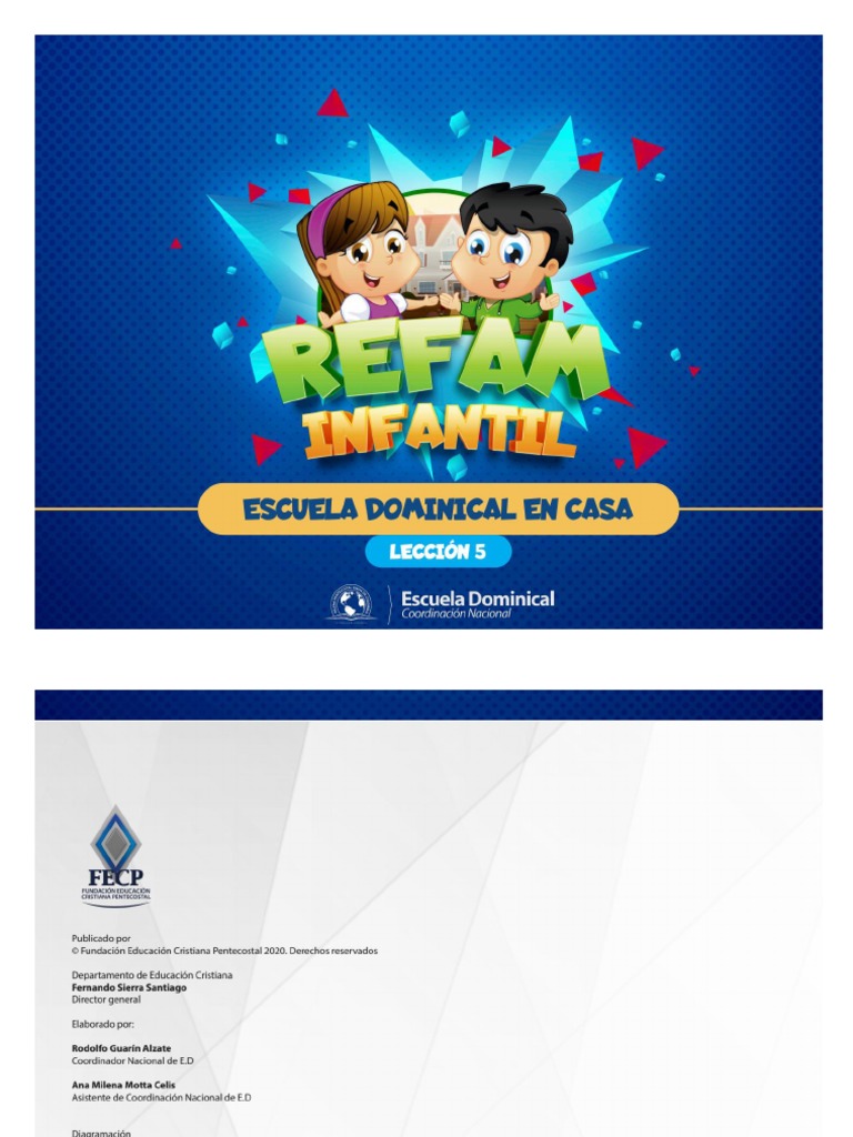 Refam Infantil Leccion 5 | PDF