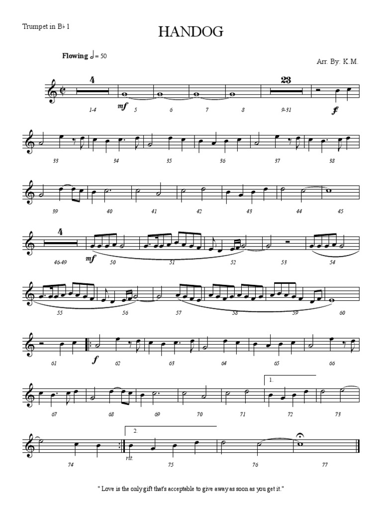 Handog: Trumpet in B 1 | PDF