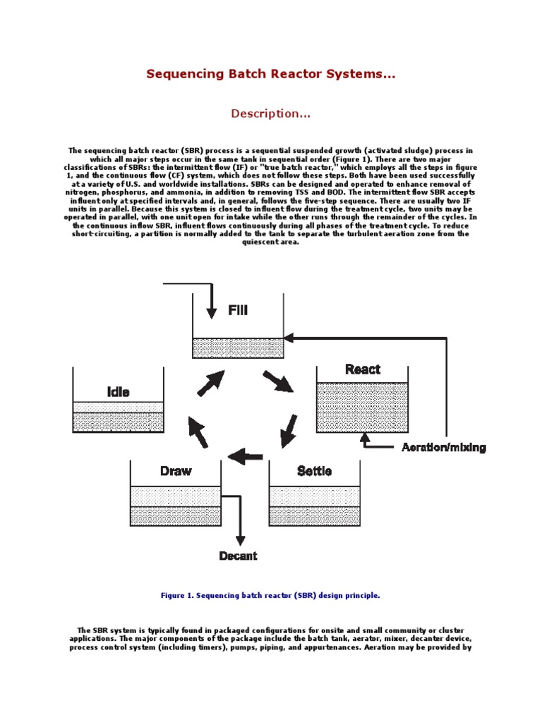 Sequencing Batch Reactor Systems | PDF | Environmental Technology ...