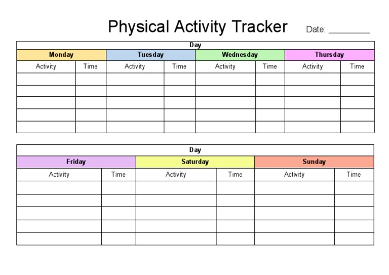 Physical Activity Tracker | PDF