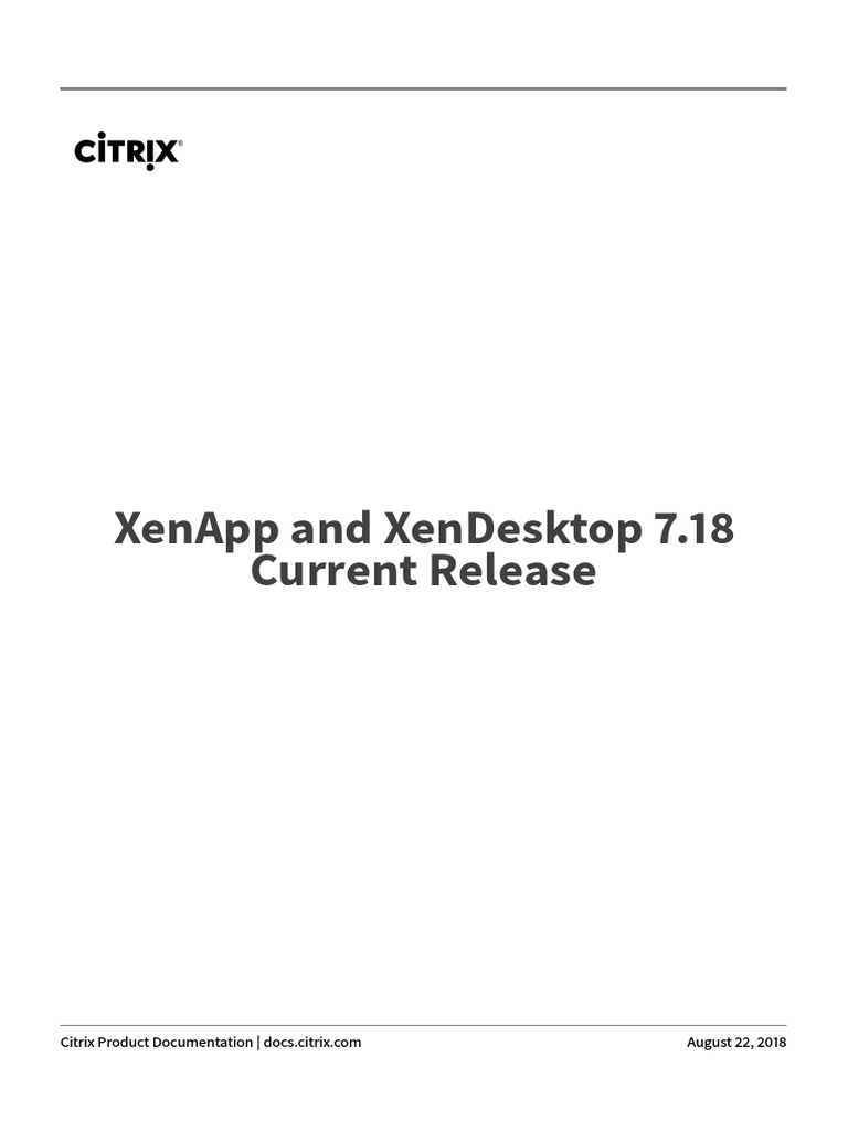 Xenapp Xendesktop 7 18 PDF | PDF | Application Software | Digital Technology
