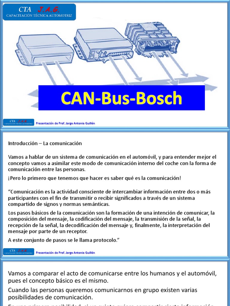 CTA CAN BUS BOSCH RDMF | PDF | Comunicación | Red de computadoras
