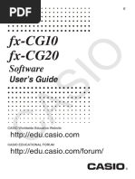 Casio fx-CG50 User Manual | PDF | Trigonometric Functions | Menu ...