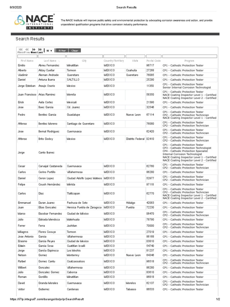NACE-CP1 - Vigentes (08032020) PDF | PDF | Corrosion | Electrochemistry