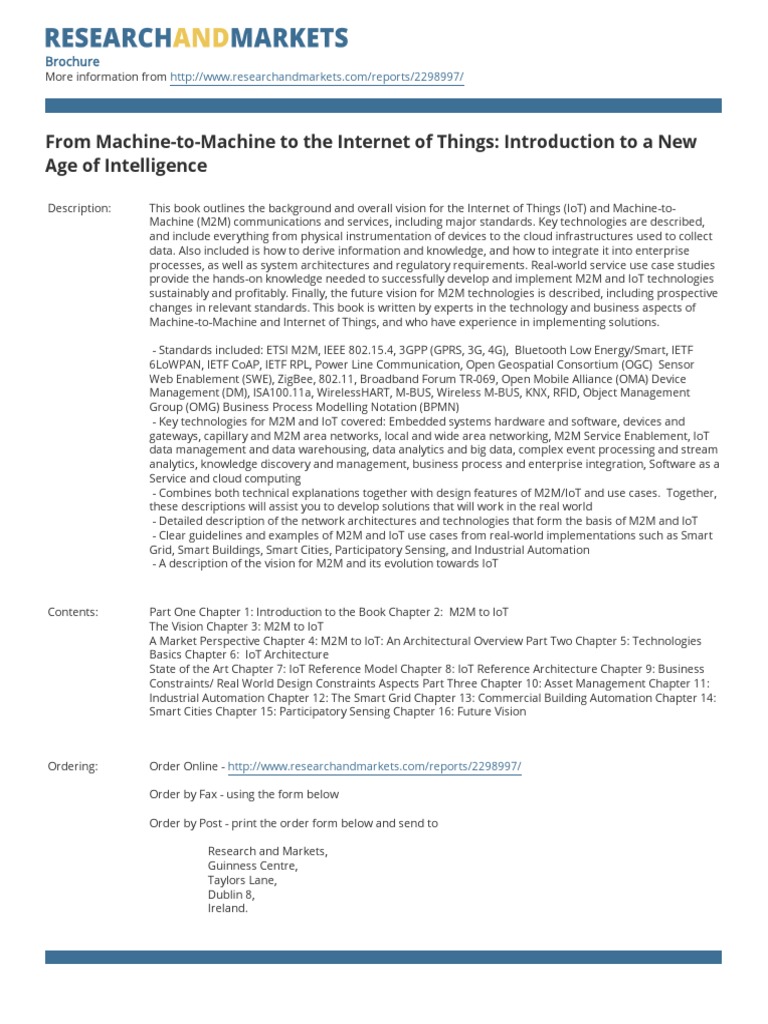 IoT book intro | PDF | Internet Of Things | Digital Technology