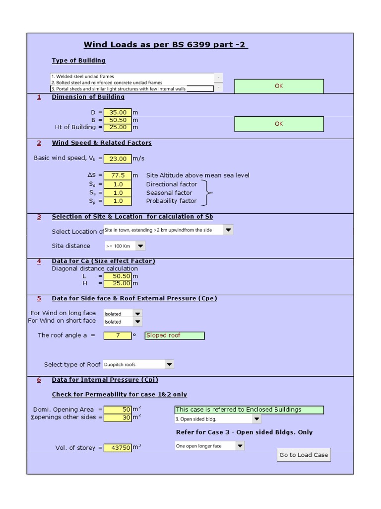 WInd Load Calculation As Per BS Code PDF | PDF