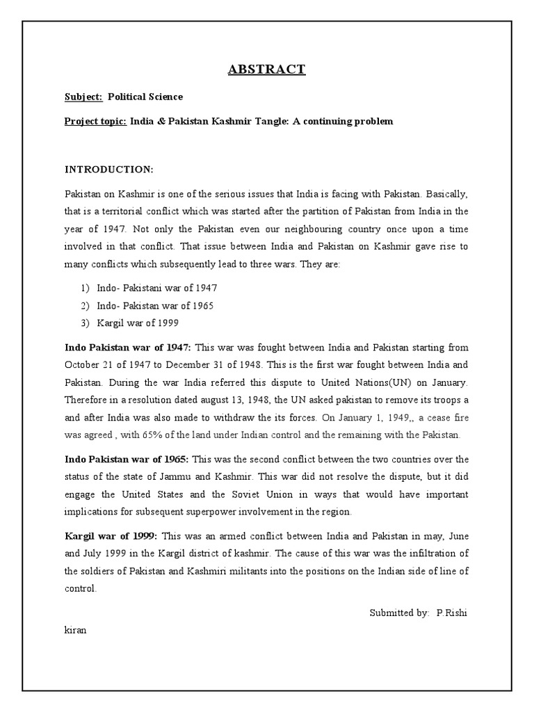 ABSTRACT Political Science | PDF