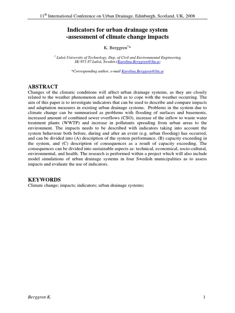 Urban Drainage System | Download Free PDF | Combined Sewer | Flood