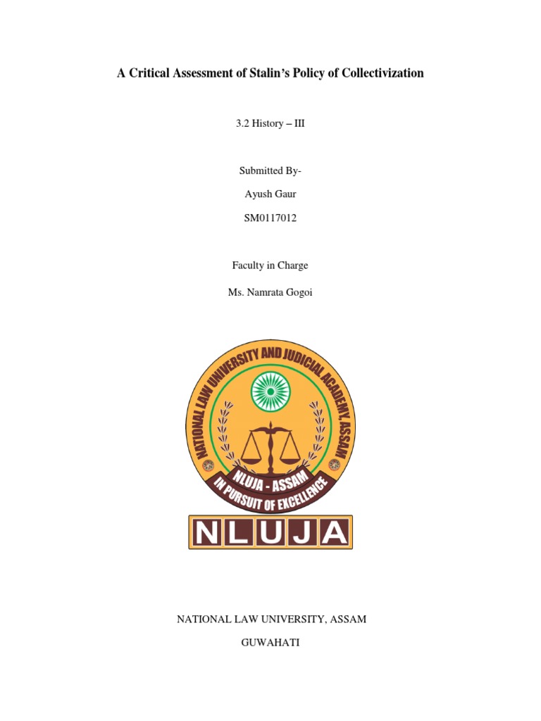 Stalin's Policy of Collectivization | PDF | Joseph Stalin | Soviet Union