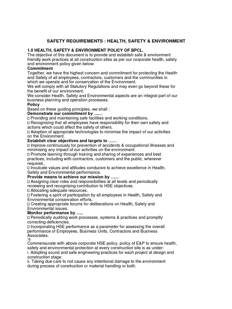 Safety and Environmental Compliance Guidelines | PDF | Scaffolding ...