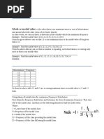 Modal Class - GCSE Maths - Steps, Examples & Worksheet | PDF | Mode ...