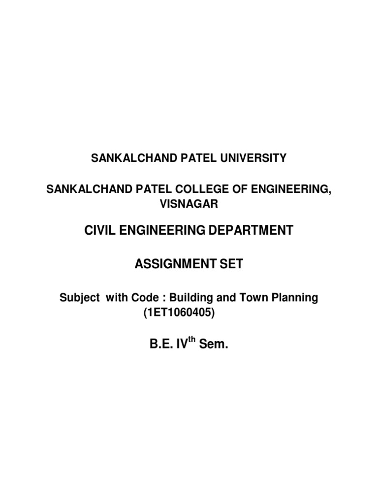 BTP Assignment Set - 2018 PDF | PDF | Surveying | Perspective (Graphical)