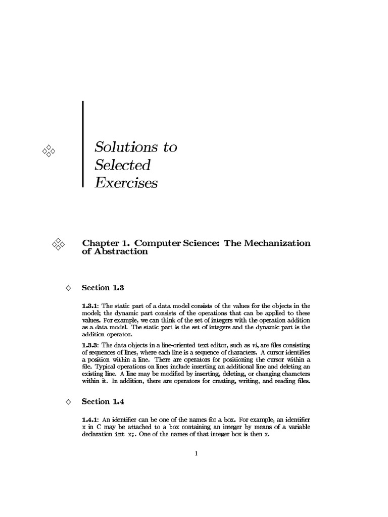 Jeffrey D. Ullman & Alfred V. Aho Foundations of Computer Science C Edition Solutions To ...