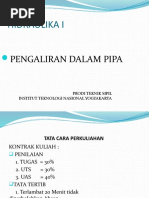 Optimasi Hidrolika Pipa dengan Hazen-Williams | PDF