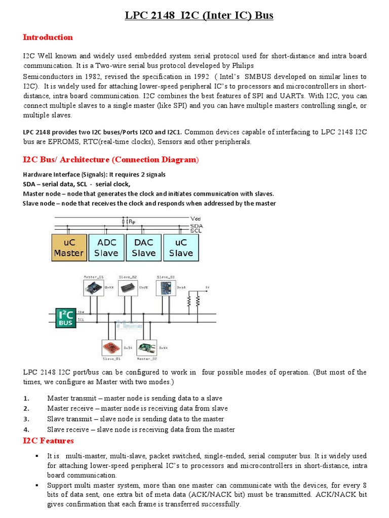 SDA - Serial Data, SCL - Serial Clock | Download Free PDF | Computer Hardware | Computer Engineering
