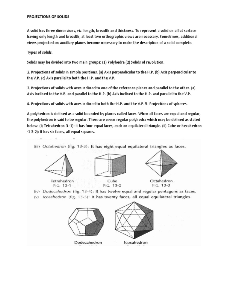 Projection of Solids | PDF | Linear Programming | Geometric Shapes