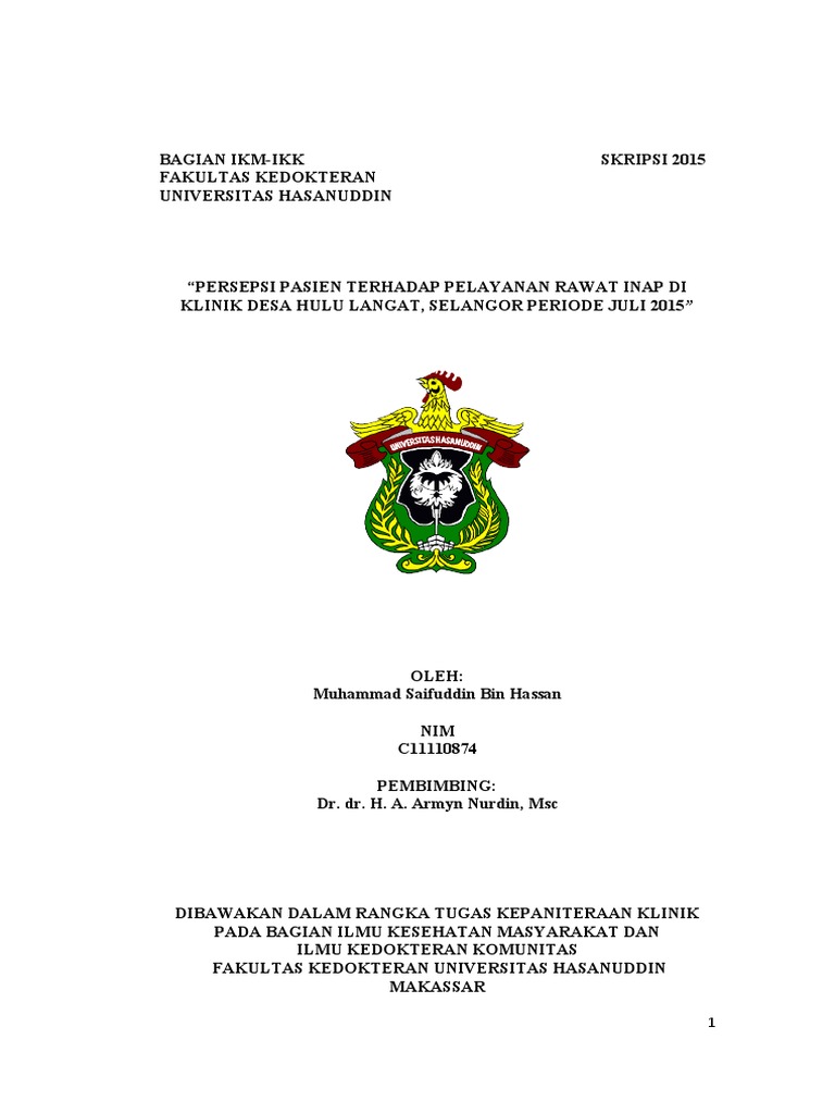 Proposal Muhammad Saifuddin Bin Hassan | PDF