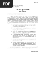Attestation Clause for a Will | PDF | Will And Testament | Notary Public