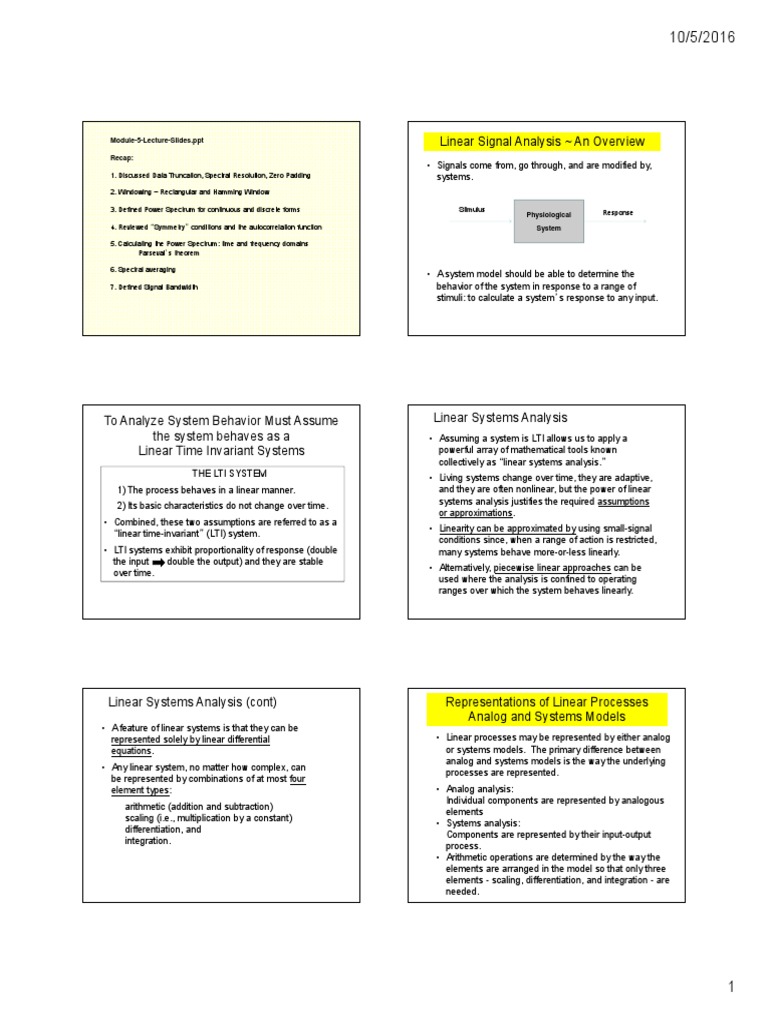 Module 5 Lecture Slides 6up PDF | PDF | Phase (Waves) | Function ...