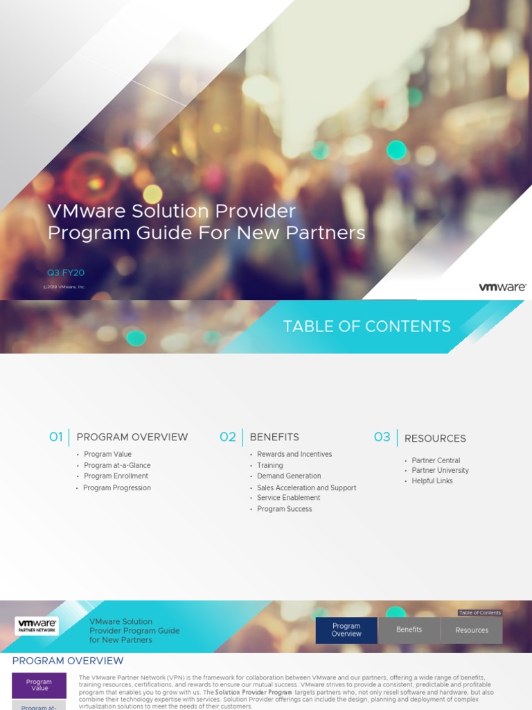 Vmware Solution Provider Program Guide For New Partners | PDF | Competence (Human Resources ...