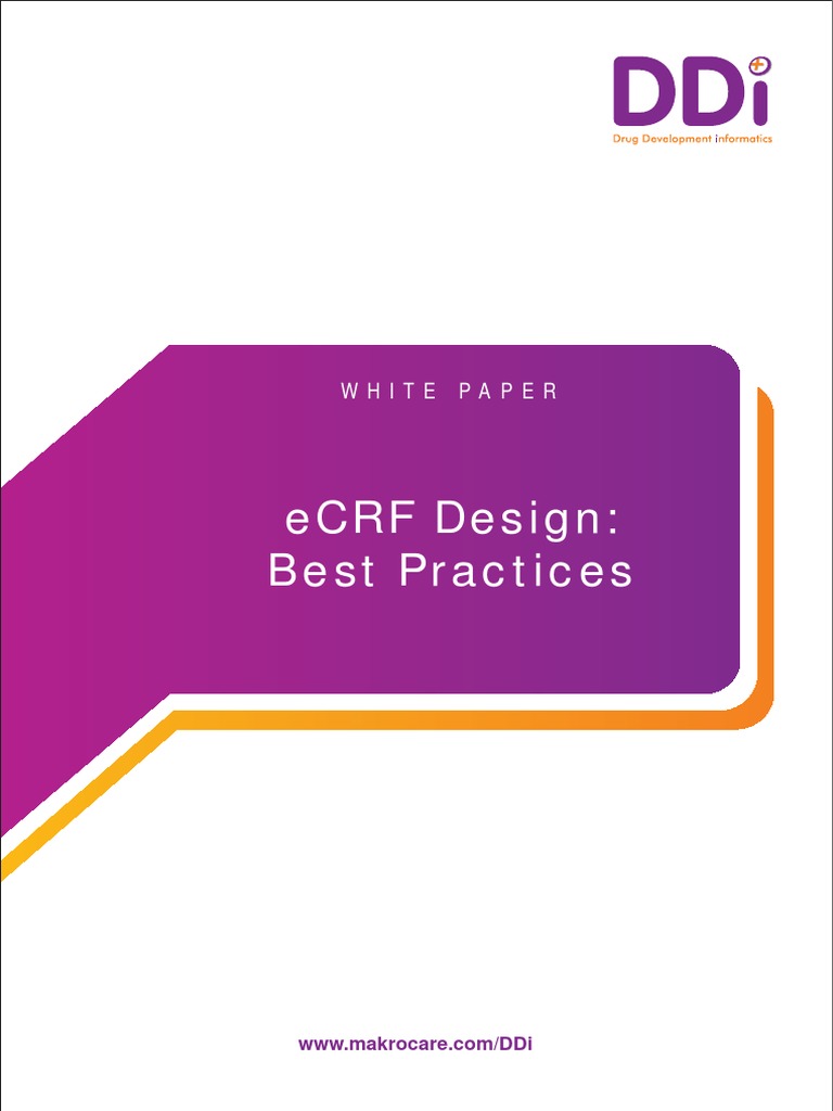 eCRF Design: Best Practices: White Paper | PDF | Data | Computing