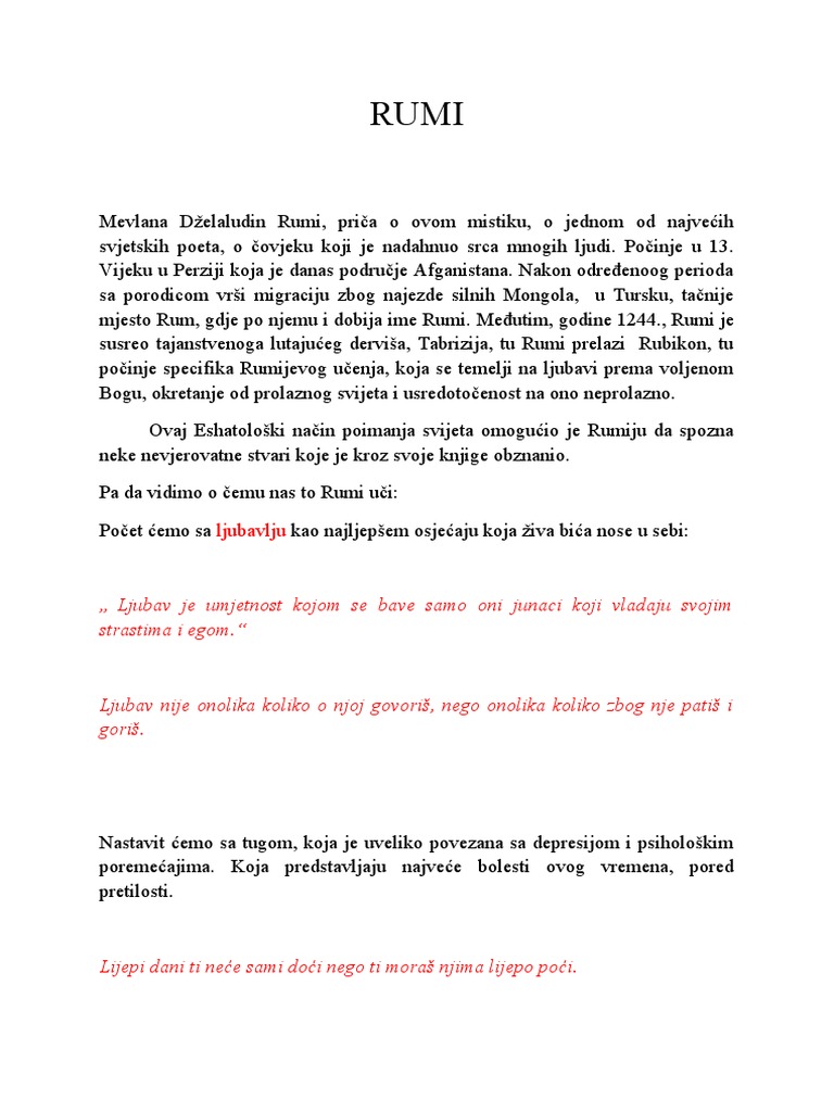 RUMI | PDF