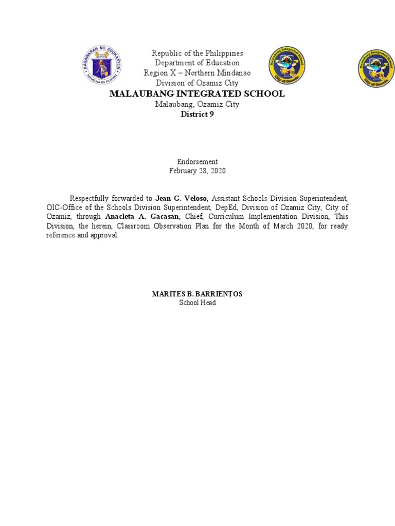 Malaubang Integrated School | PDF