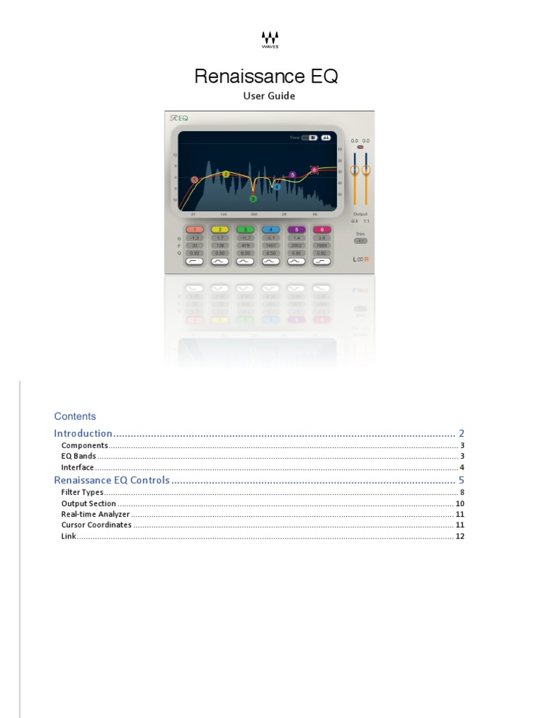 Renaissance Equalizer | PDF | Equalization (Audio) | Audio Engineering