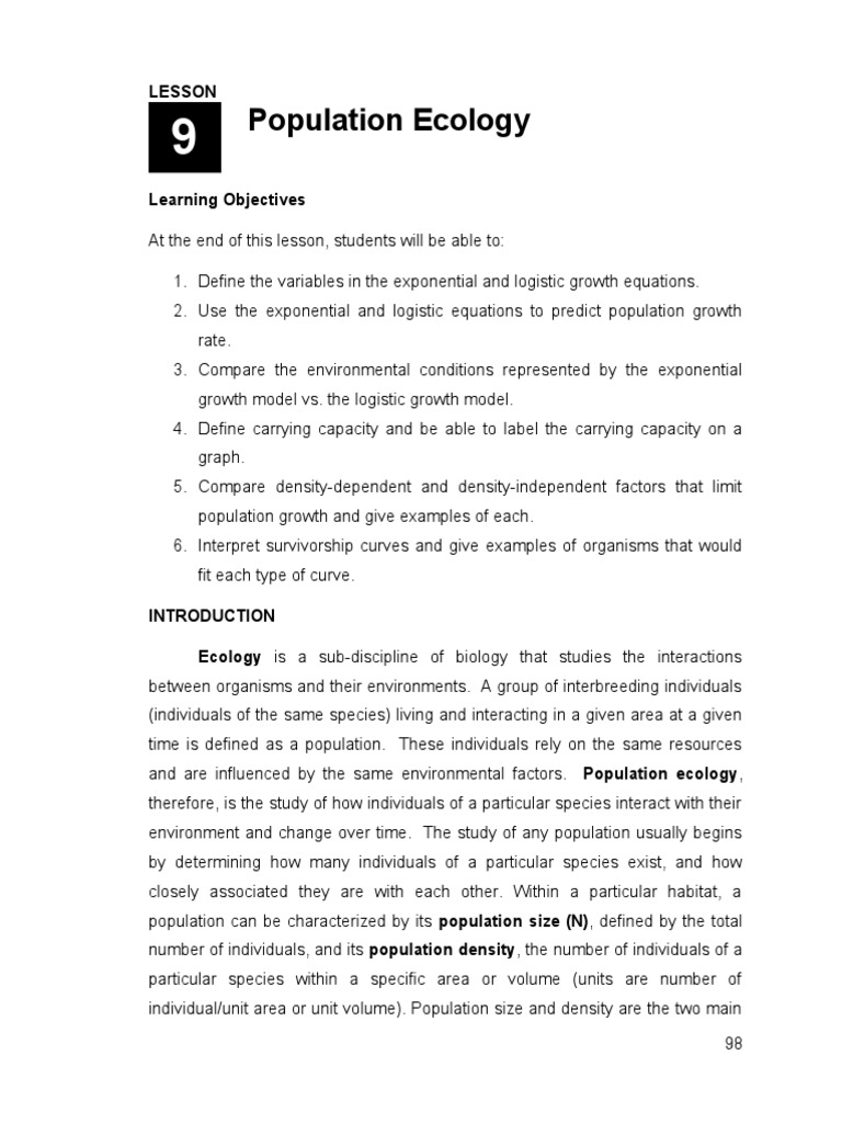 Understanding Population Growth Models | PDF | Logistic Function | Bacteria