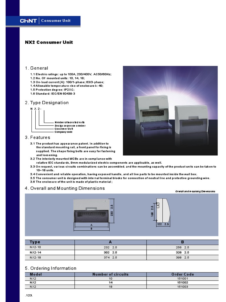 NX2 Consumer Unit NX2 Consumer Unit | PDF | Equipment | Electromagnetism
