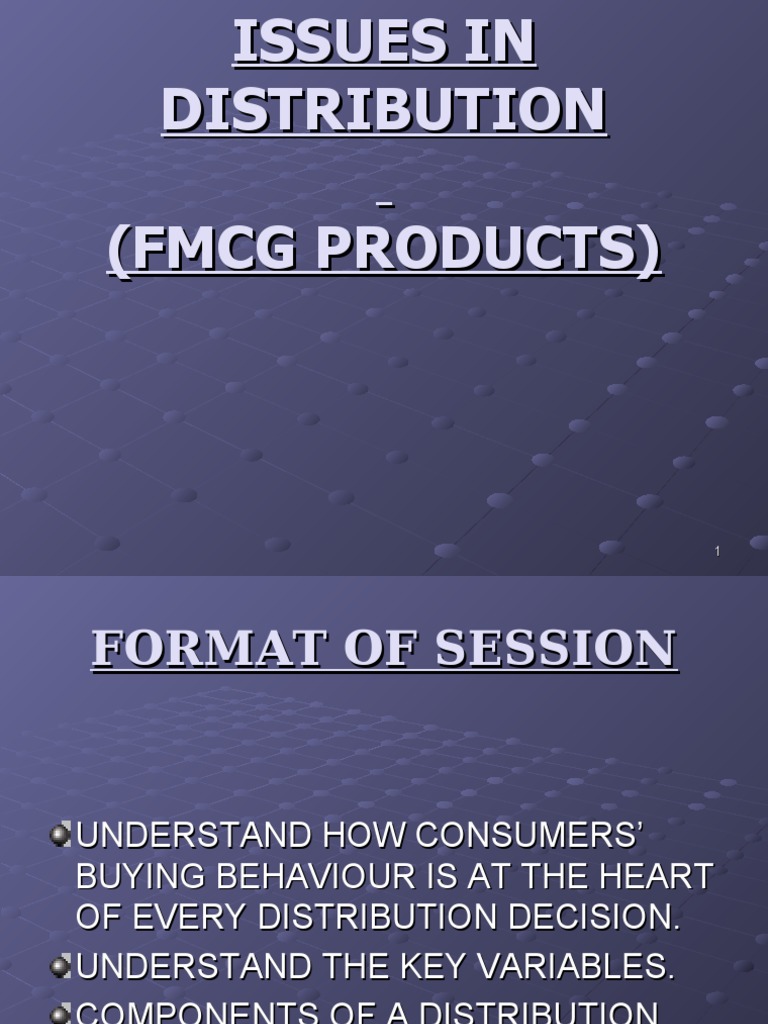 FMCG Distribution Challenges Explained | PDF | Retail | Microeconomics