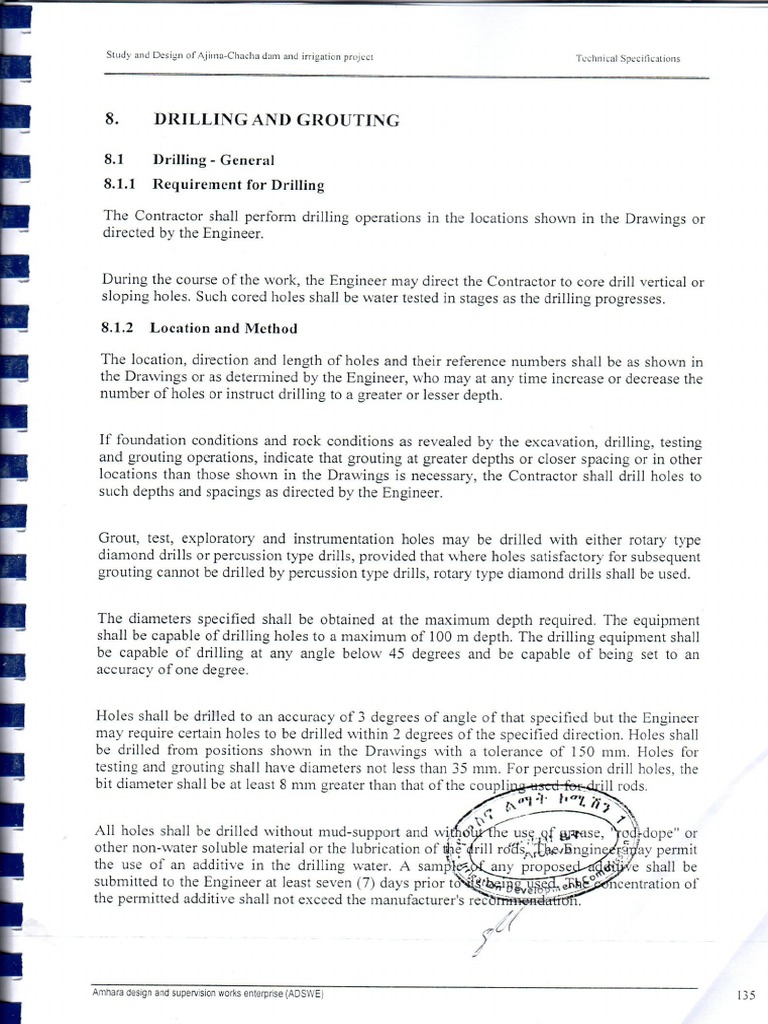 Grouting Specification | PDF