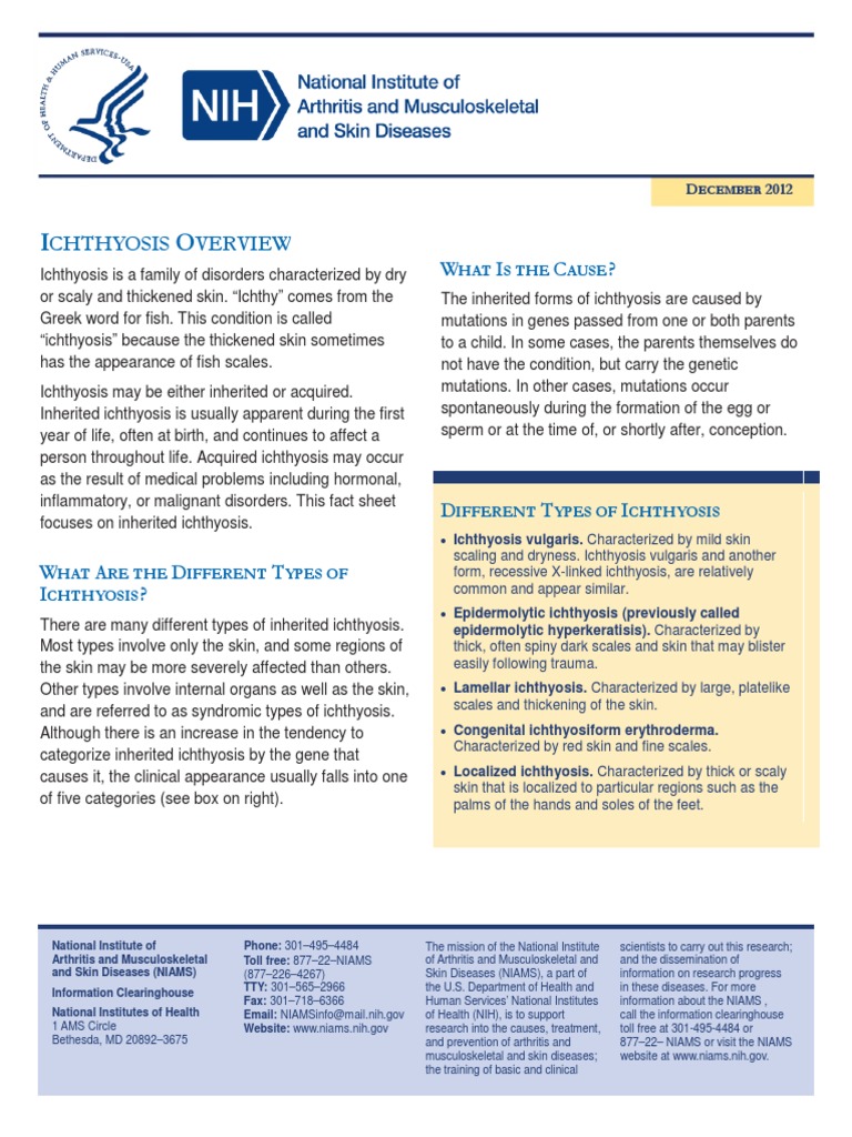 Understanding Inherited Ichthyosis | PDF | Dermatology | Epidemiology