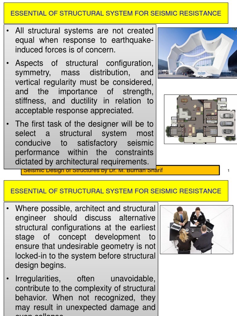 Essential of Structural System For Seismic Resistance: Seismic Design ...