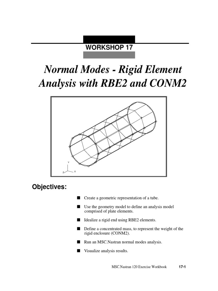Normal Modes - Rigid Element Analysis With RBE2 and CONM2 | Download Free PDF | Coordinate ...