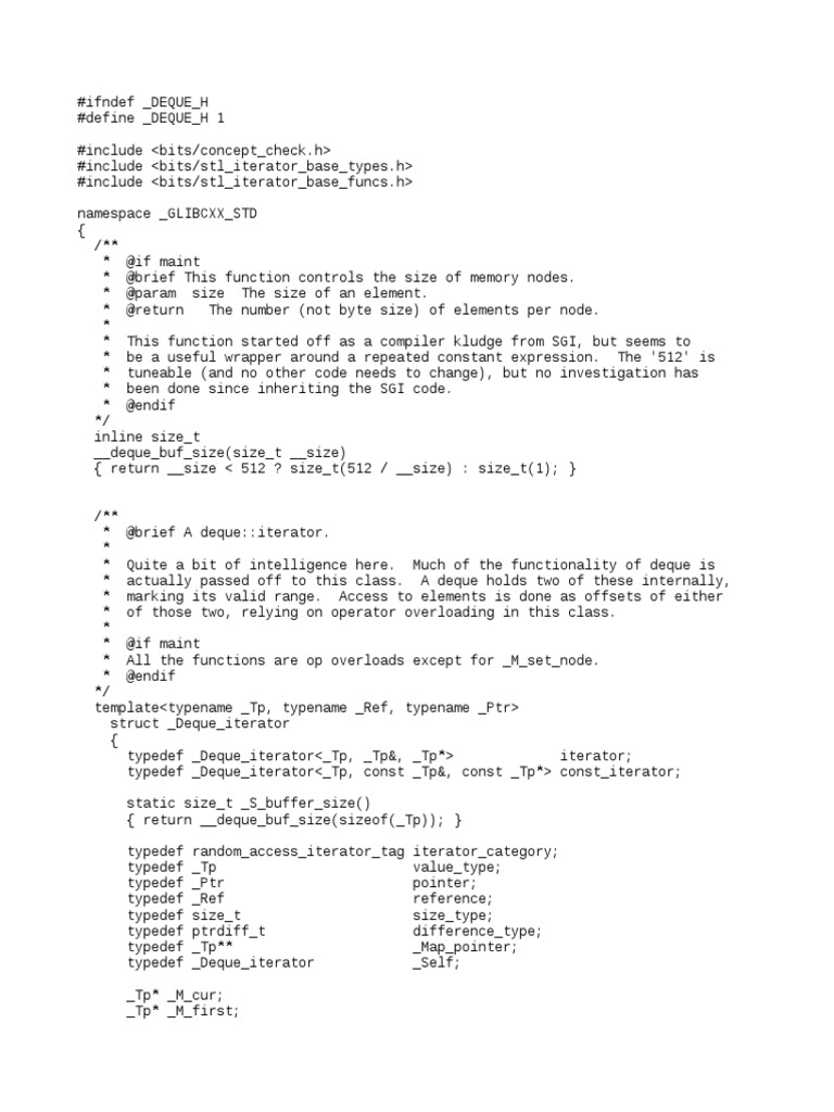 STL Deque | PDF | C++ | Object Oriented Programming