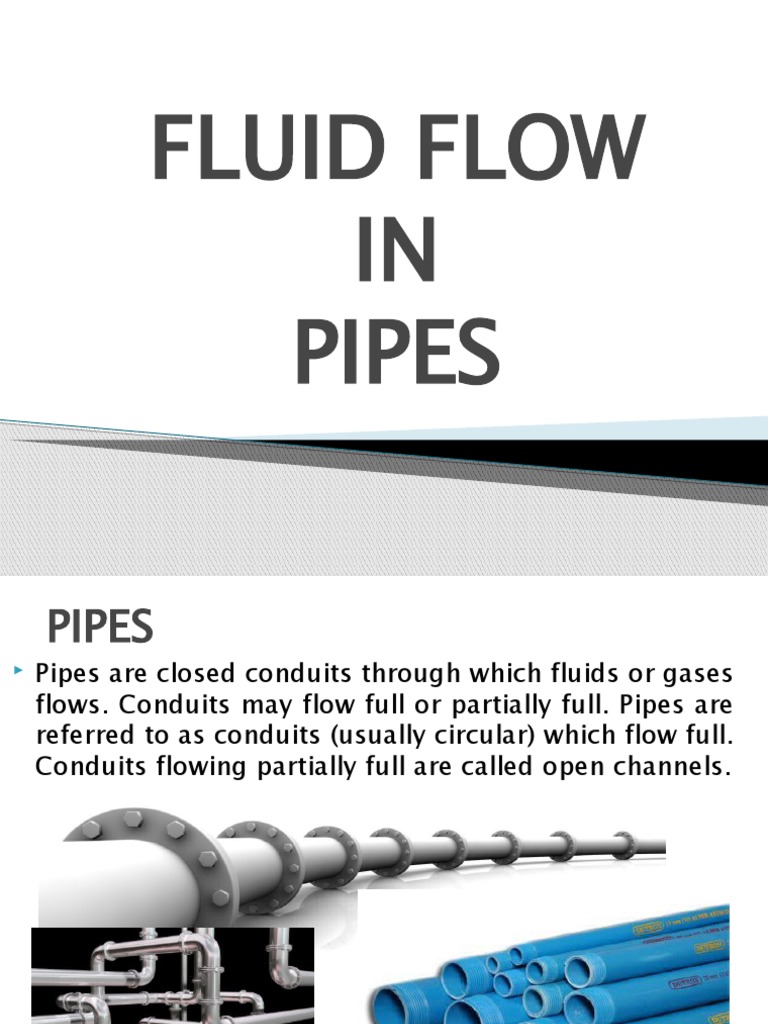 FLUID FLOW in Pipes 2 | PDF | Reynolds Number | Laminar Flow