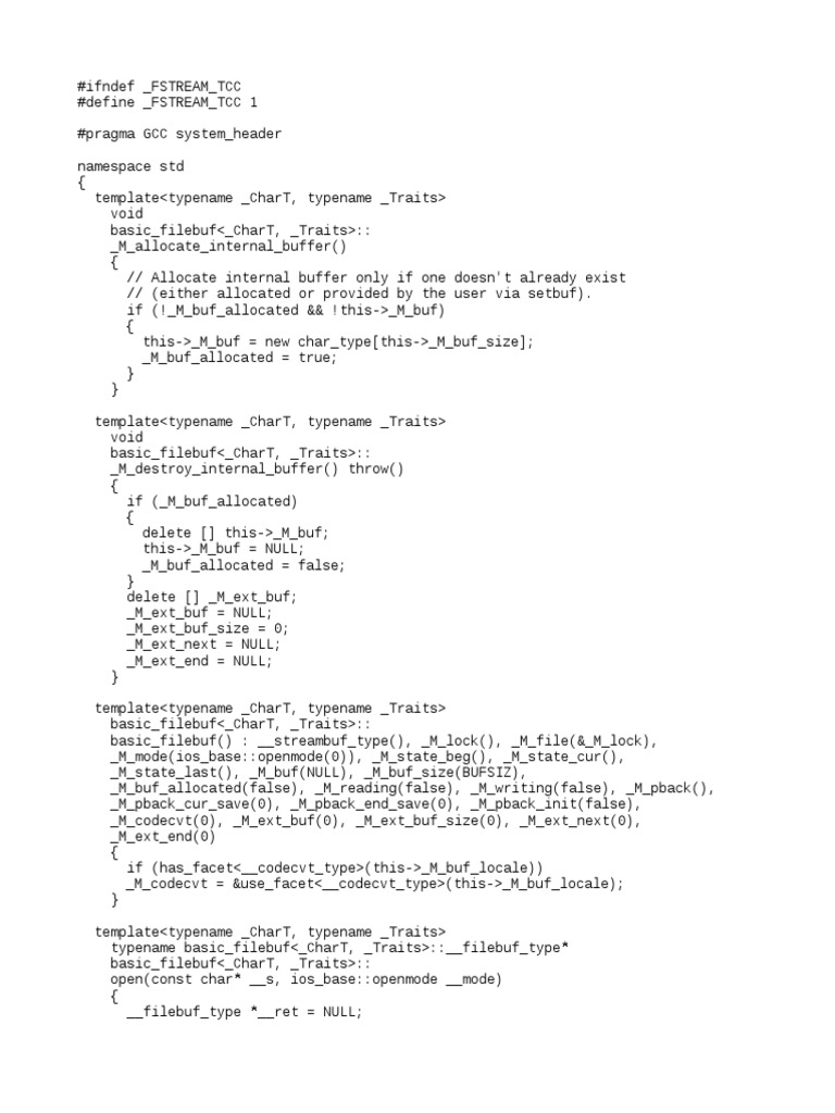Fstream C++ Source Code | Download Free PDF | Software Development ...