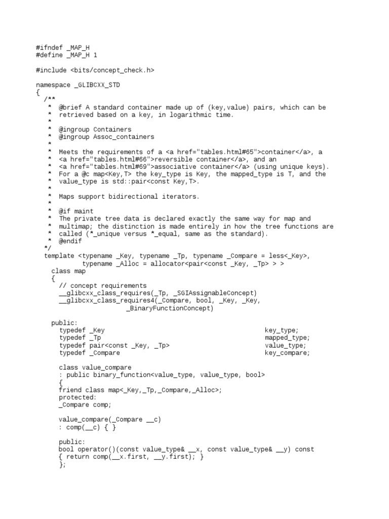 STL - Map C++ Source Code | PDF | Pointer (Computer Programming ...