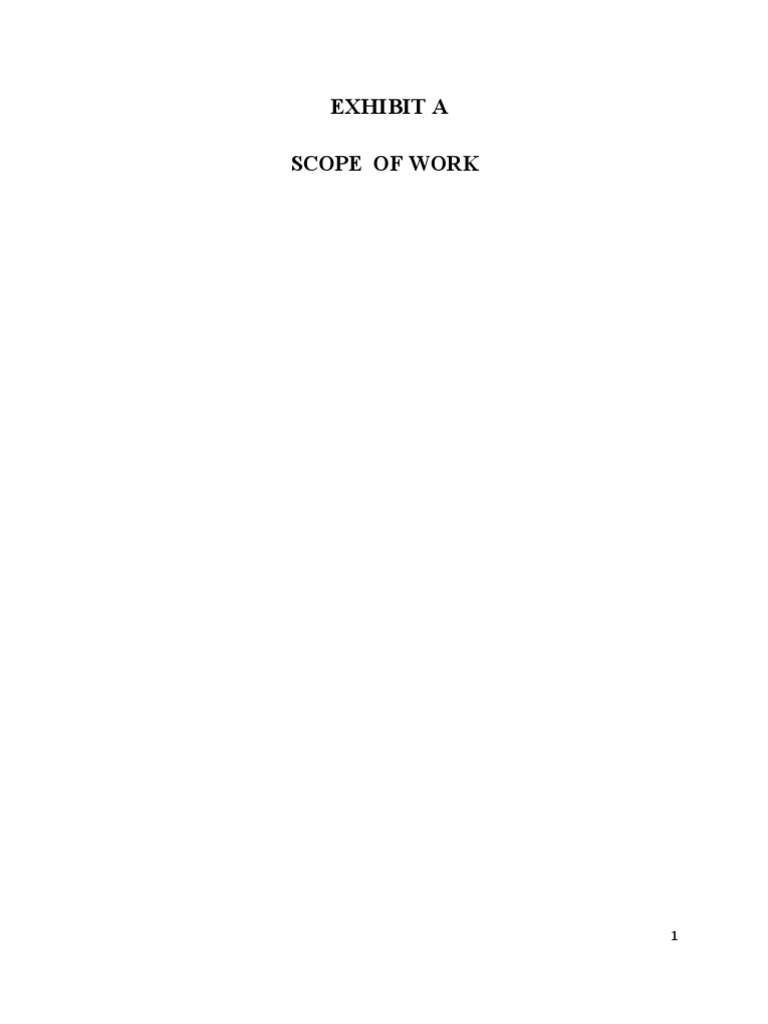 003 - Exhibit A Scope of Work | PDF | Pipeline Transport ...