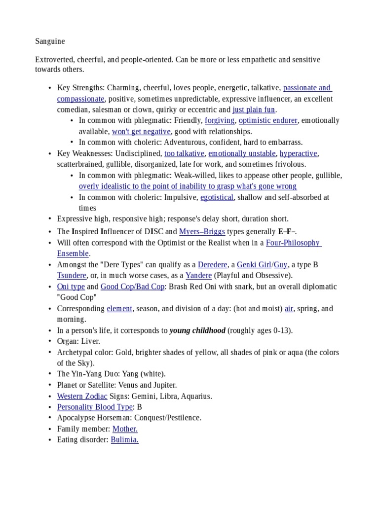 The Four Humours | PDF | Astrological Sign