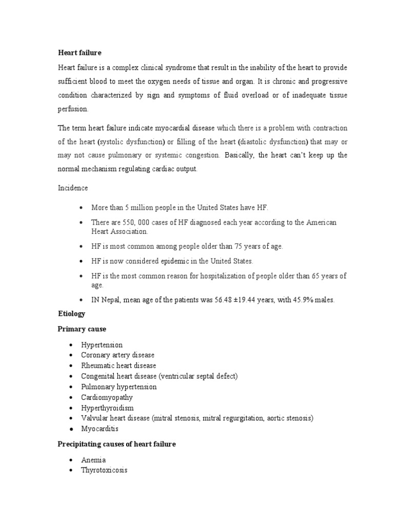 Heart Failure | PDF | Heart Failure | Heart