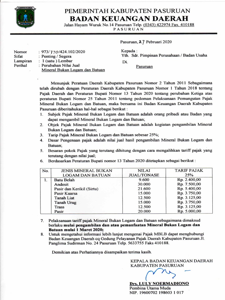 Surat Edaran Mblb Pdf