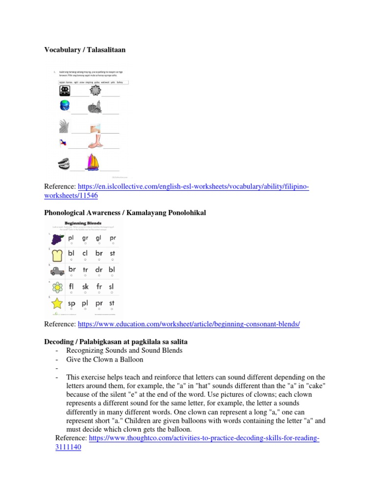 Vocabulary and language structure worksheets | PDF | Word | Communication