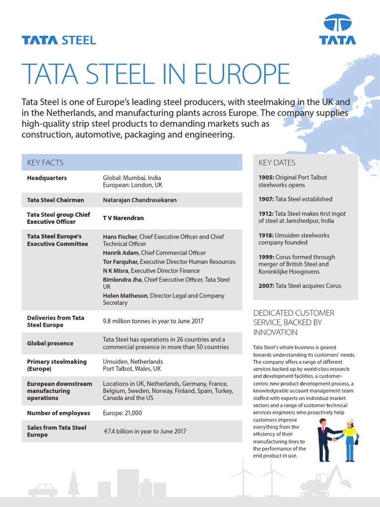 Tata Steel in Europe Factsheet | PDF | Economies | Business