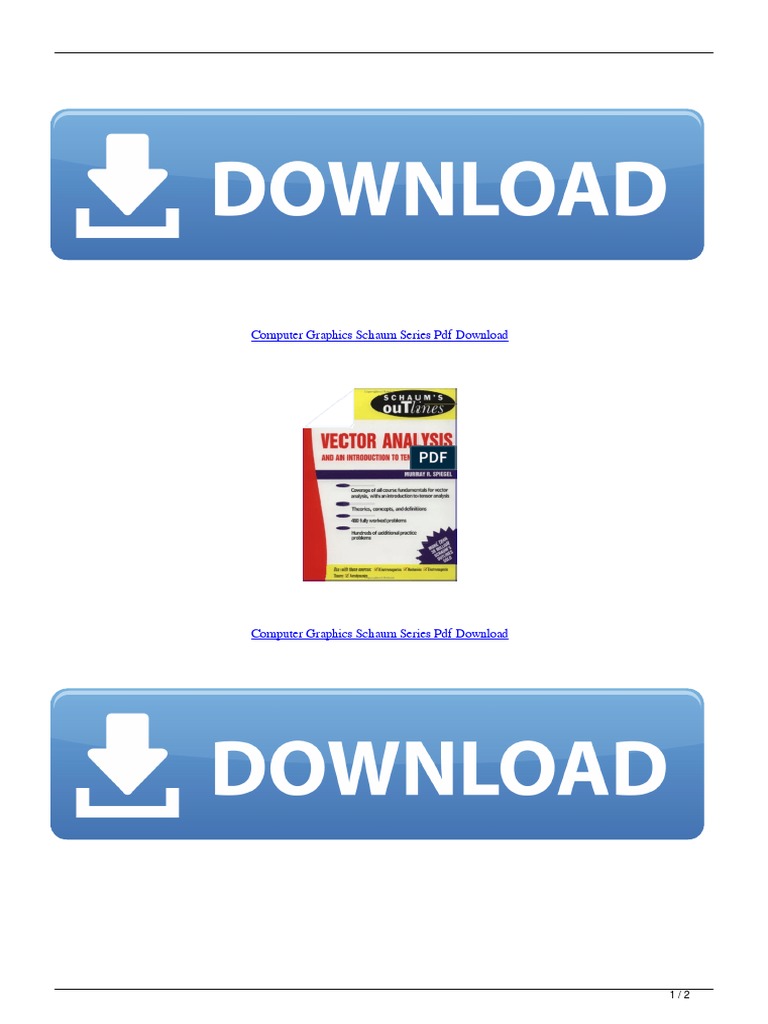 Computer Graphics Schaum Series PDF Download PDF | PDF | Amazon Kindle ...