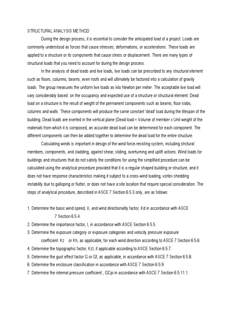 Struc Analysis | PDF | Structural Load | Structural Analysis