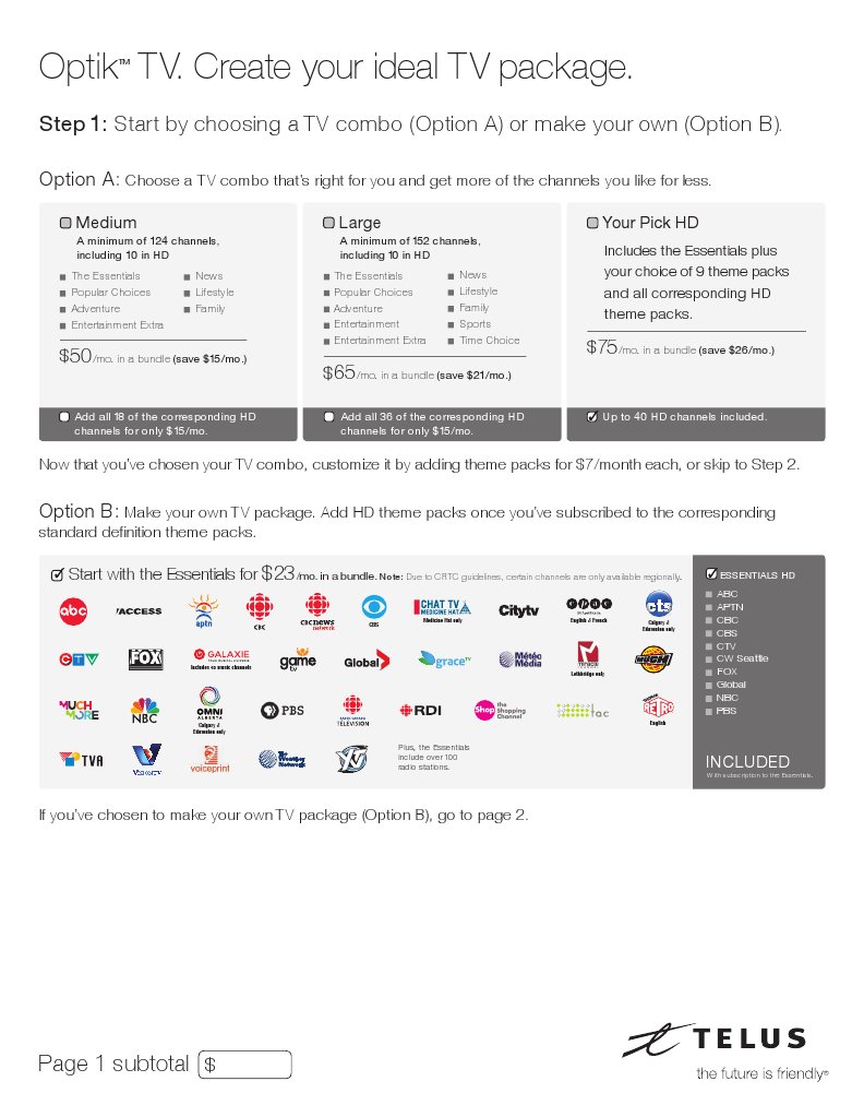 Telus Optik Tv | Video | Television