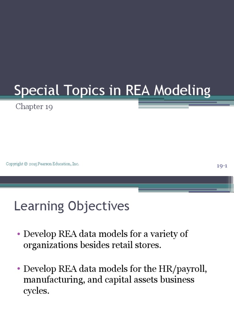 Special Topics in REA Modeling | PDF | Business